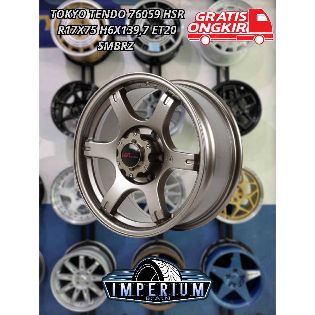 Jual Velg Mobil Tipe Te37 Ring 17 HSR Tokyo R17 Lebar 7,5 Pcd 6x139,7 Untuk Mobil Pajero Sport ...