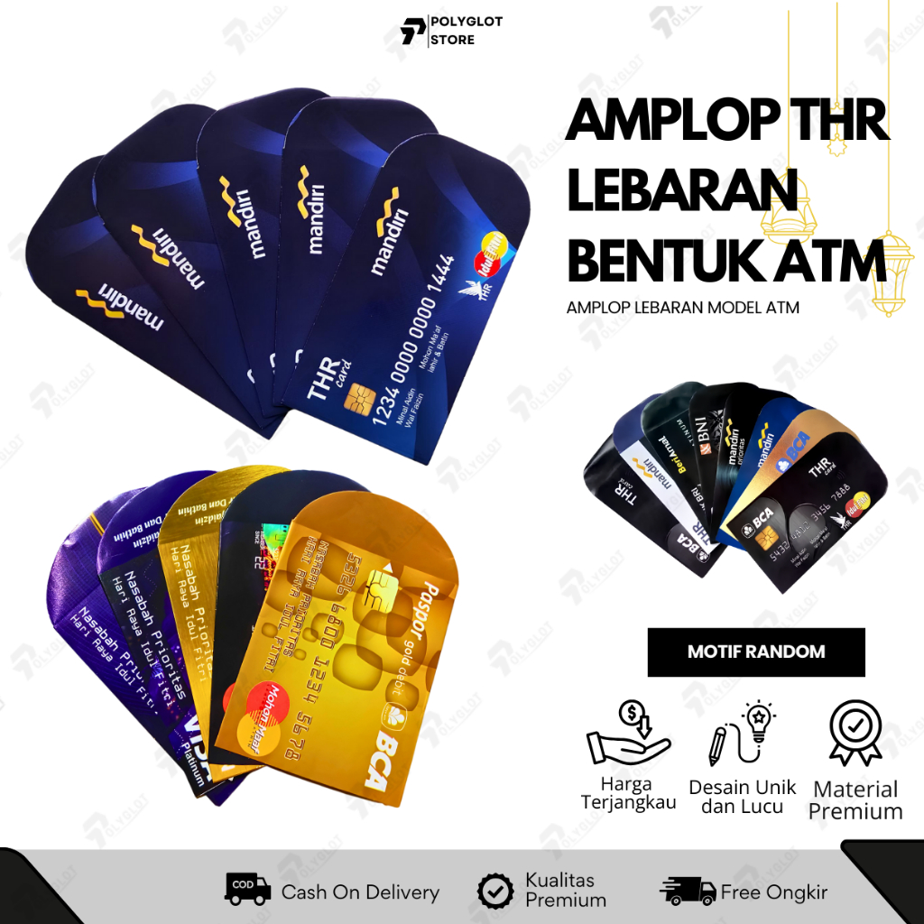 Jual Amplop Lebaran Idul Fitri Motif ATM Snack 1 Pak Isi 20 Lembar ...