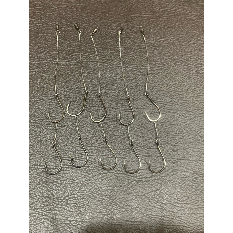 Jual rangkaian kail tenggiri kawat neklin , kail no 10 | Shopee Indonesia