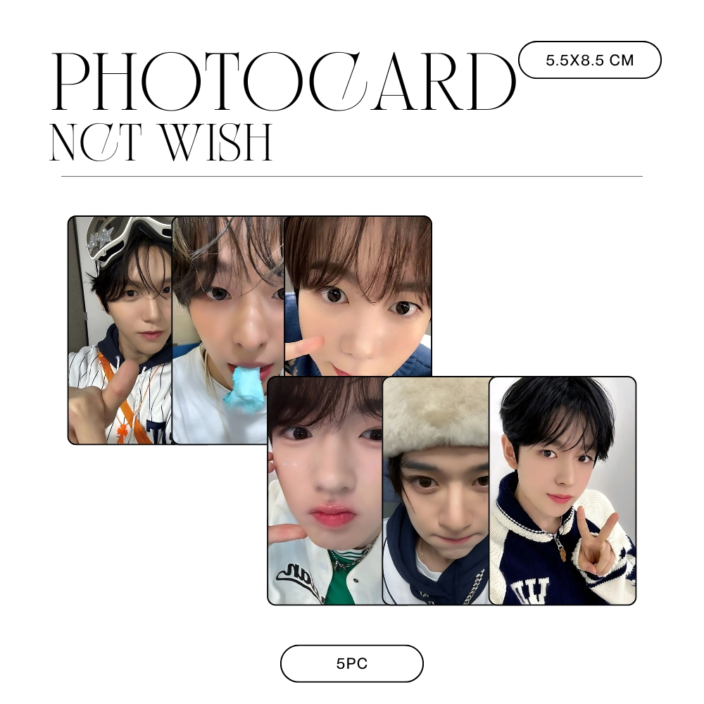 Jual PHOTOCARD NCT WISH SELCA (ISI 5 PCS + LAMINASI 2 SISI) TANDA TANGAN TTD KPOP CARDS IDOL ...