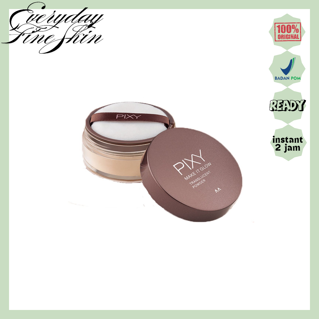 Jual PIXY Make It Glow Loose Powder Translucent Bedak Tabur 8gr BPOM ...