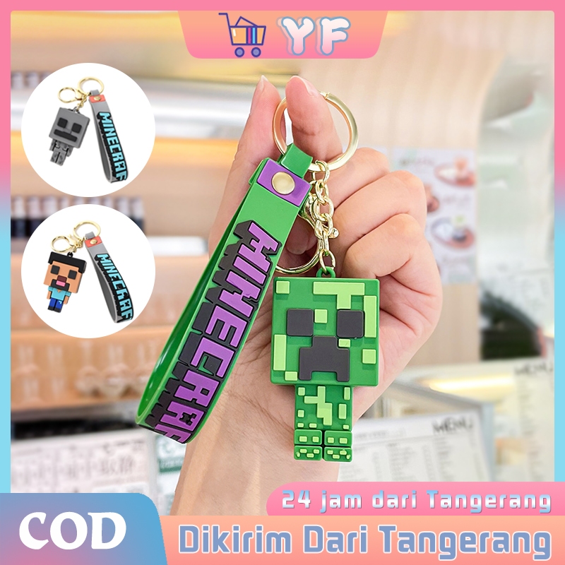 Jual 3Pcs Gantungan Kunci Minecraft Keychain Minecraft | Shopee Indonesia