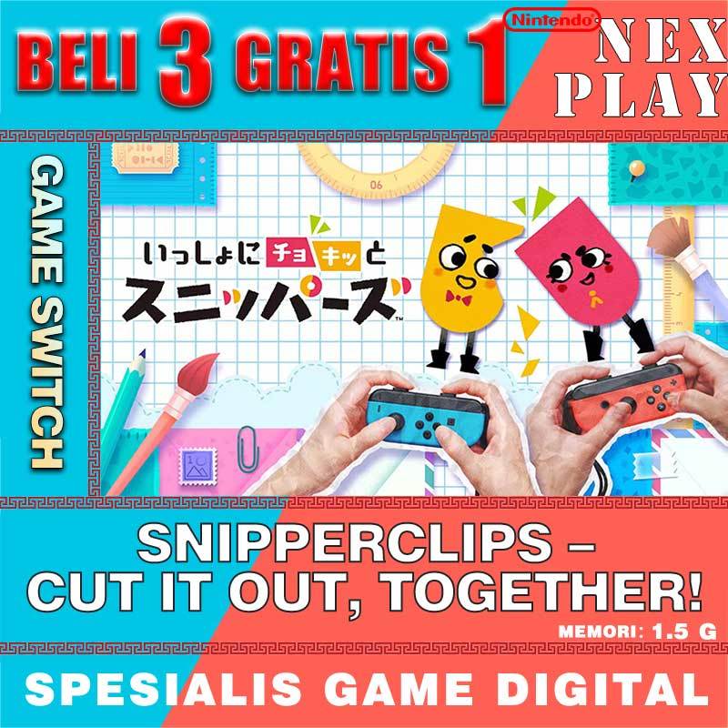 Jual Snipperclips – Cut it out, together! Nintendo Switch Digital Game ...