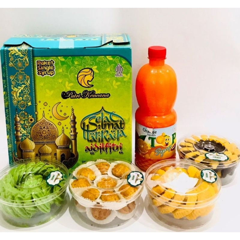 Jual Kue Lebaran Sirup 4 Toples + 1 liter Sirup | Shopee Indonesia