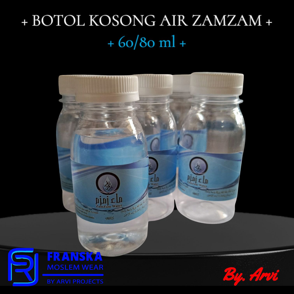 Jual [25pcs] Botol Kosong Air Zamzam / Botol Air Zamzam 60/80 ml / Oleh ...