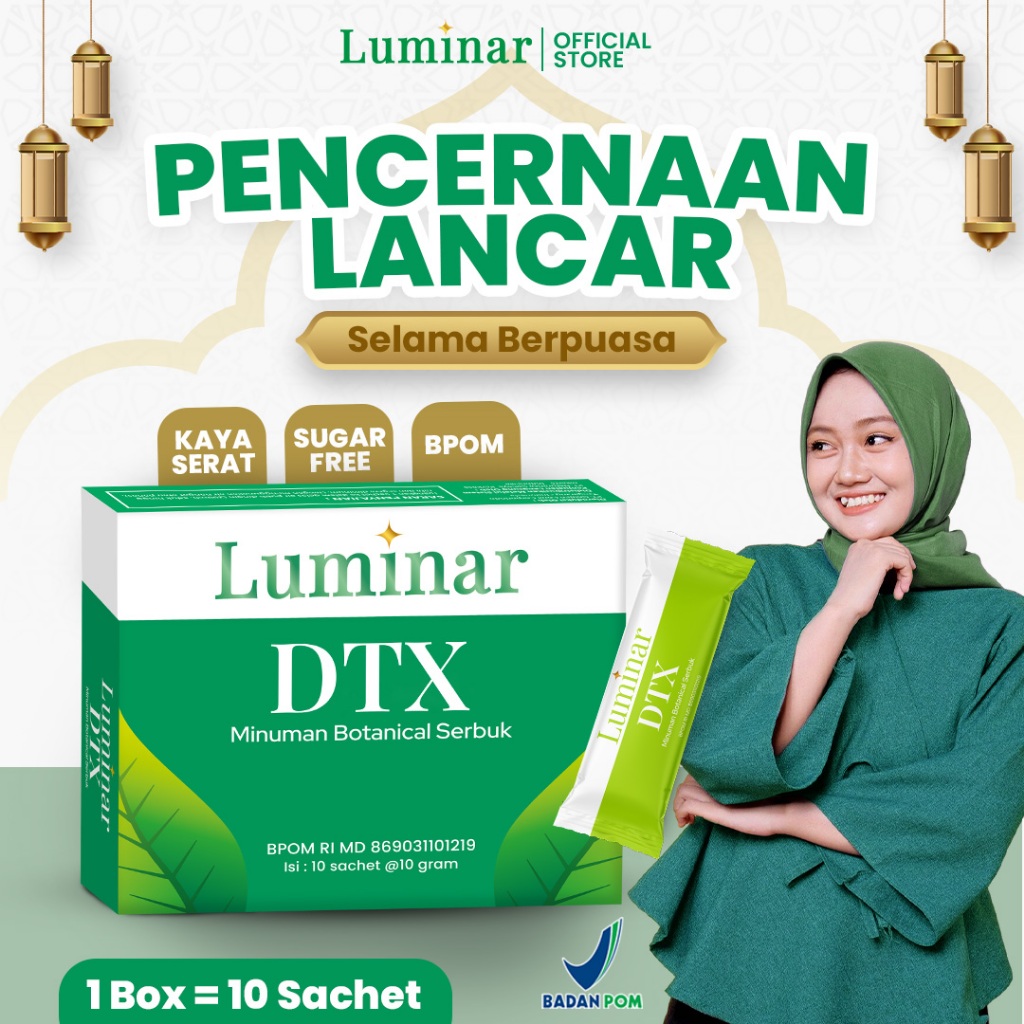Jual Luminar DTX - Minuman Fiber Detox Drink 10g - BAB Lancar Dukung ...