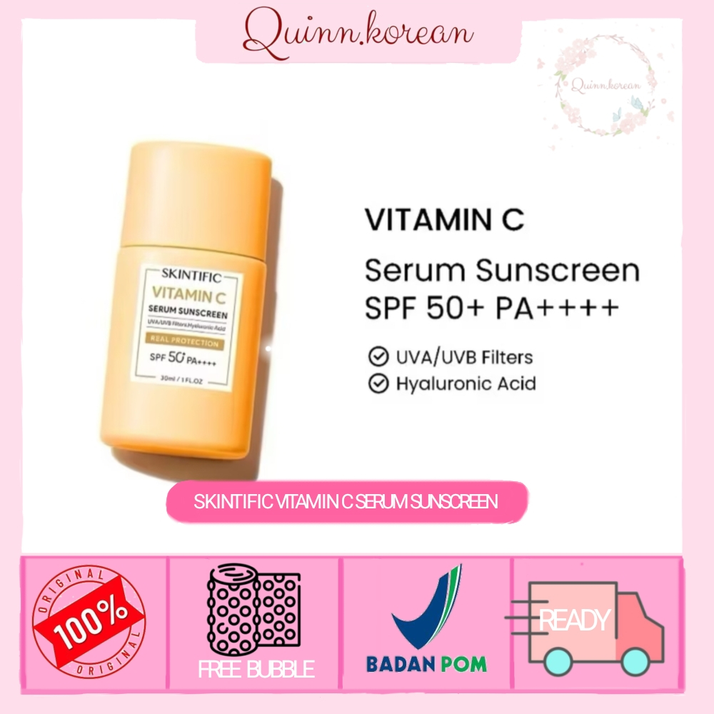 Jual Skintific Vitamin C Serum Sunscreen SPF50 PA++++ 30ml | Shopee Indonesia