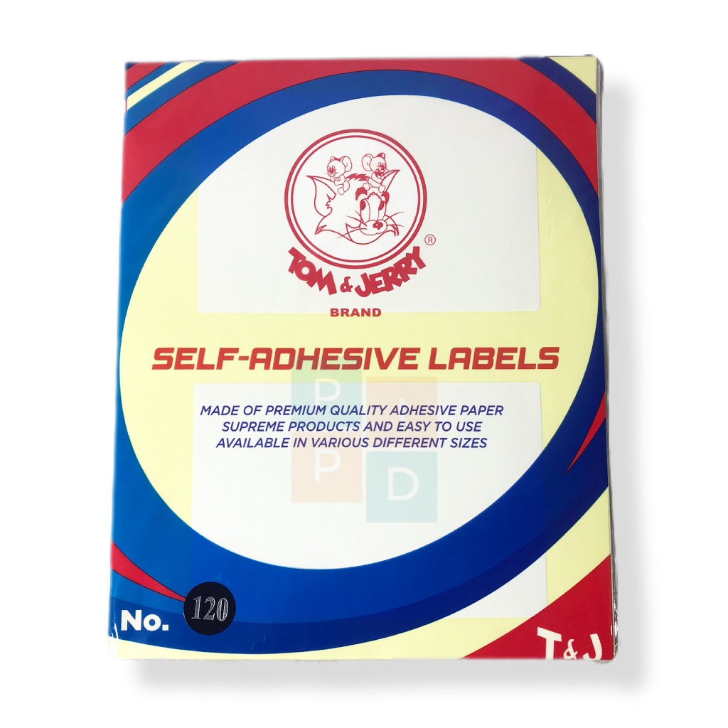 Jual Tom & Jerry - Label Putih Paper Ukuran 120 - 121 - 122 - Pad ...