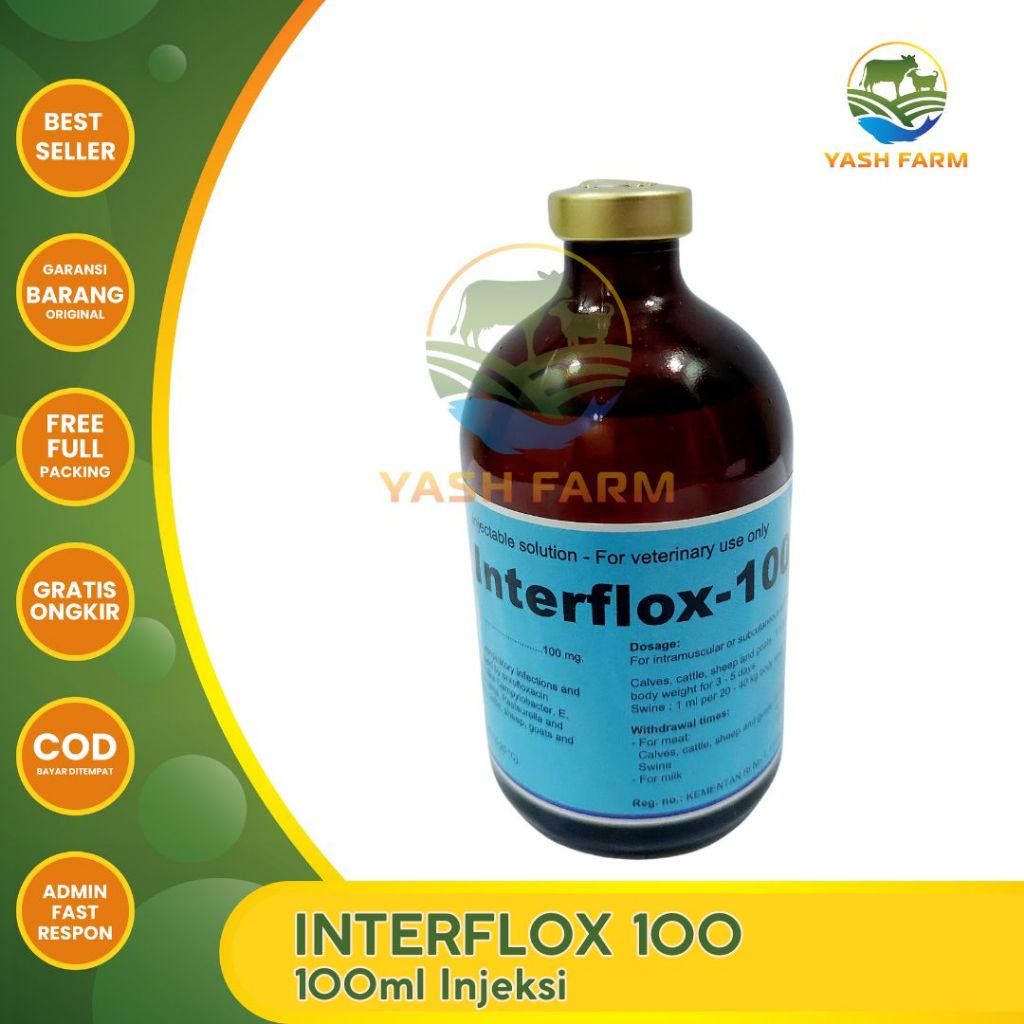 Jual INTERFLOX - 100 TMC ( mengobati infeksi saluran pencernaan ...
