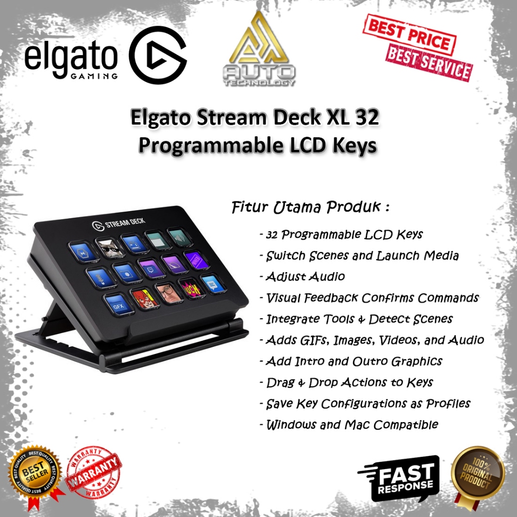 Jual Elgato Stream Deck XL 32 Programmable LCD Keys Garansi Resmi | Shopee Indonesia
