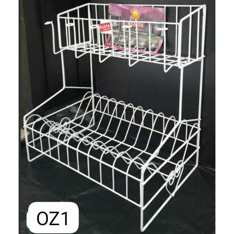 Jual RAK PIRING SUSUN 2/RAK DAPUR/ RAK SERBAGUNA | Shopee Indonesia