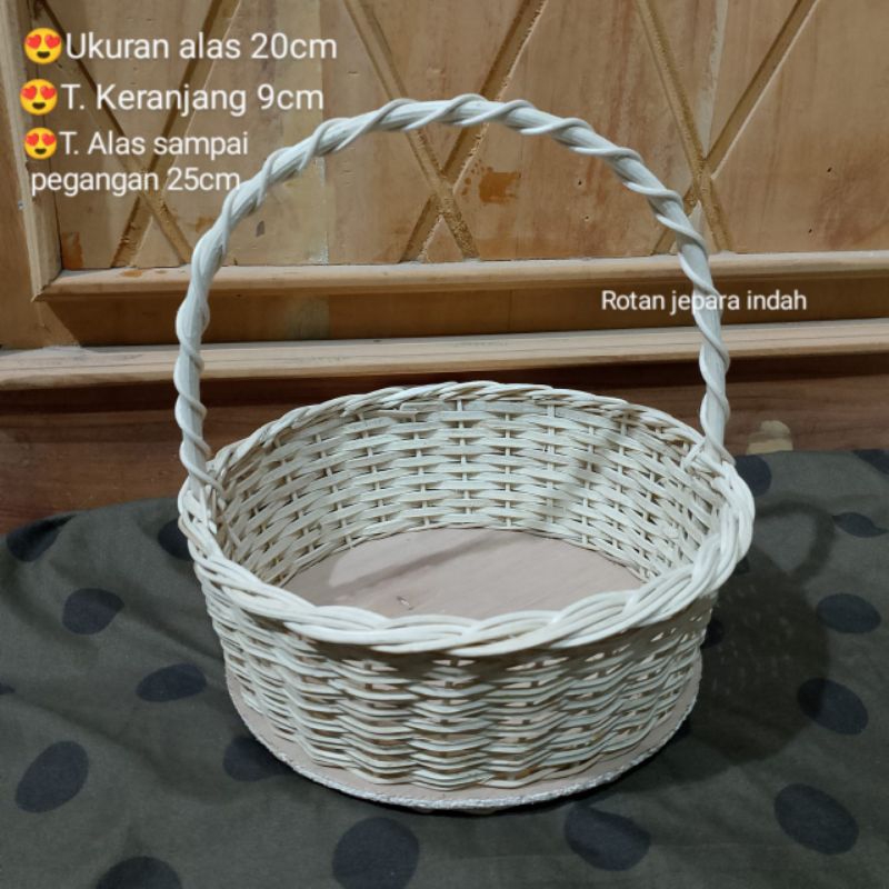 Jual Keranjang Rotan Bulat Tangkai Ulir | Shopee Indonesia