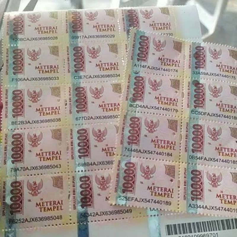 Jual materai tempel 10 rb | Shopee Indonesia