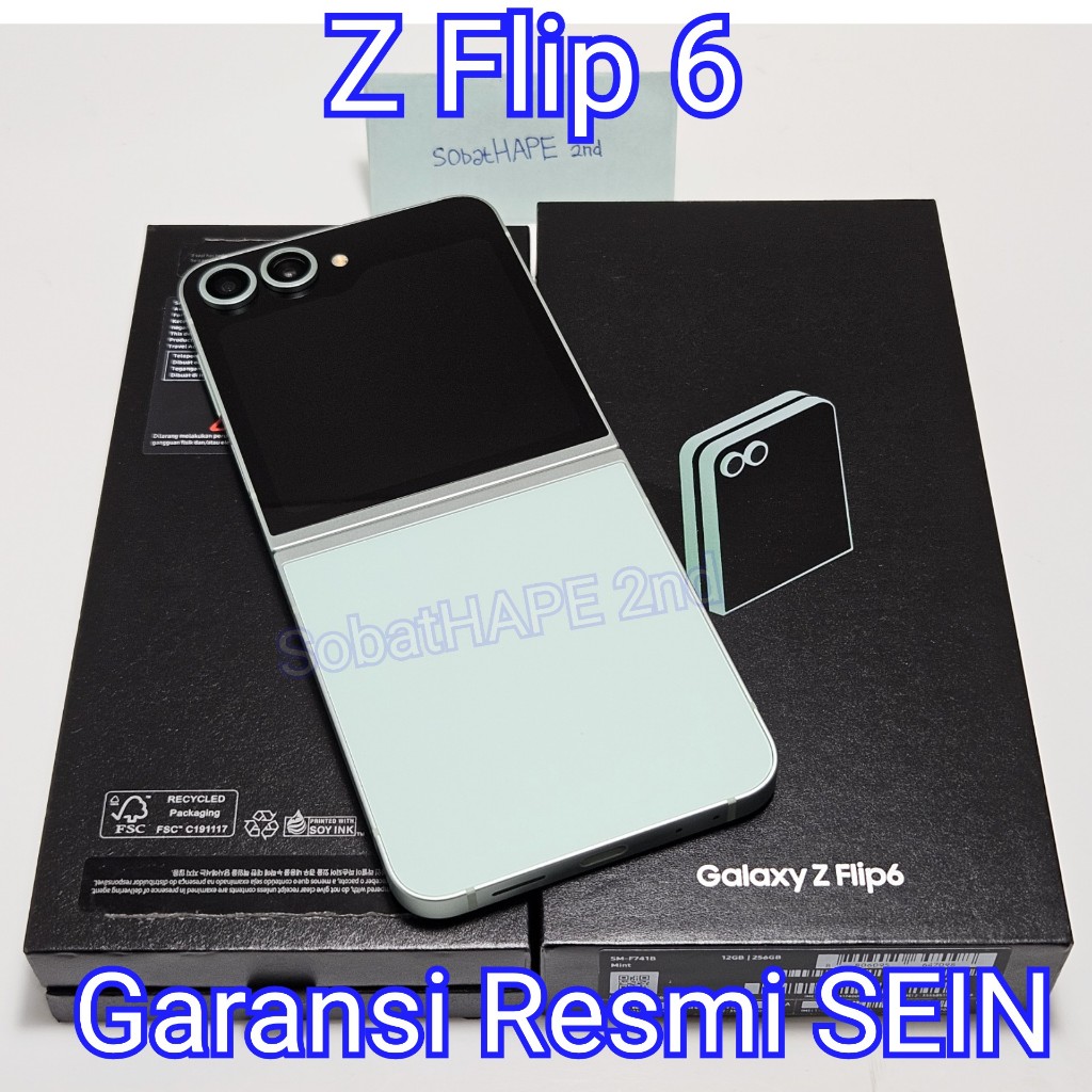 Jual HP Samsung Z Flip 6 256GB 512GB Resmi SEIN 2nd Fullset ZFlip 6 ...