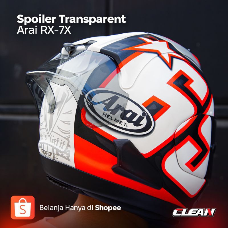 Jual CLEAN Spoiler Helm RX 7X | Shopee Indonesia