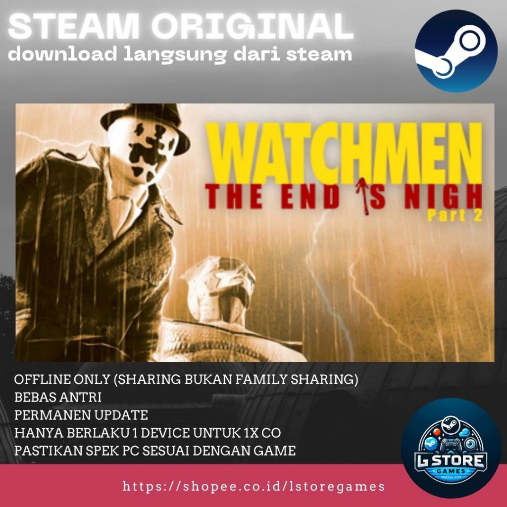 Jual Watchmen: The End is Nigh Part 2 PC Sharing Original Offline ...