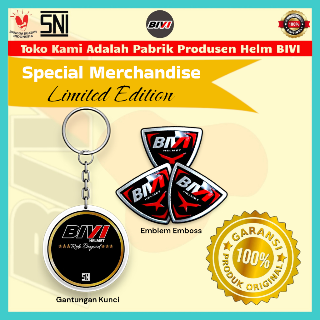 Jual BIVI Special Helm Merchandise Original BIVI Helmet | Shopee Indonesia