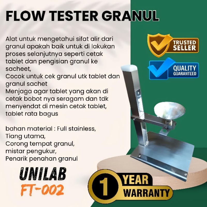 Jual Flow tester granul alat uji sifat alir serbuk granul | Shopee ...