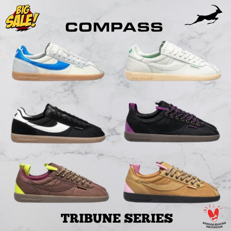 Jual COMPASS TRIBUNE SERIES BLACK / RED / WHITE ORIGINAL | Shopee Indonesia
