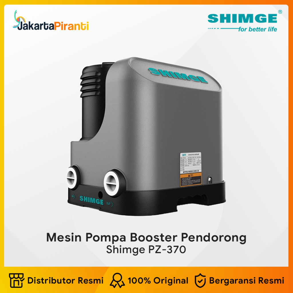 Jual Mesin Pompa Air Pendorong Booster Pump Shimge PZ-370 PZ370 ...