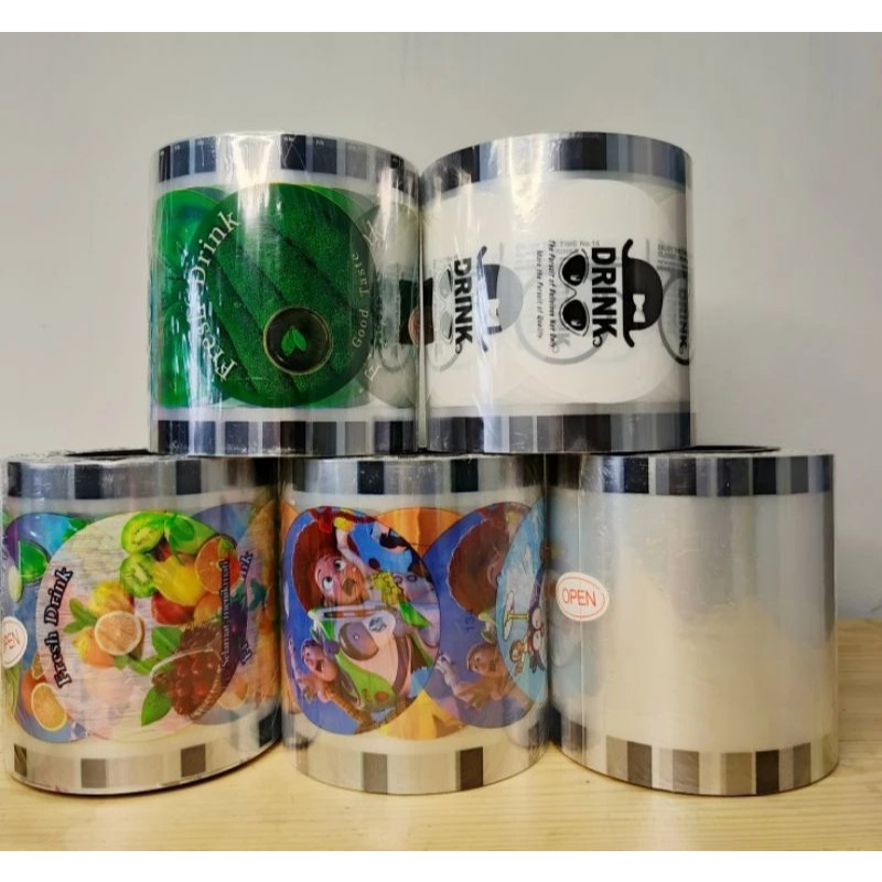 Jual SEAL CUP Plastik Lid Cup SEALER Press 1000pcs POLOS Kartun Buah ...