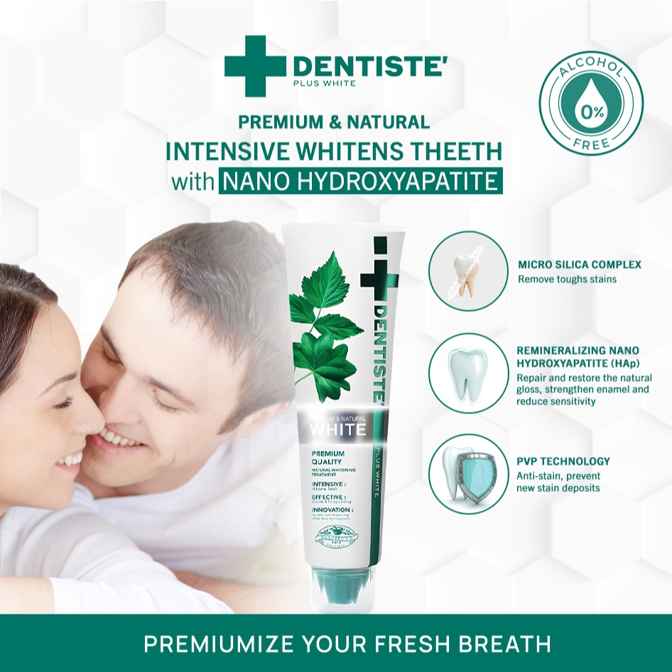 Jual DENTISTE Premium & Natural White Toothpaste Tube 100gr / Pasta ...