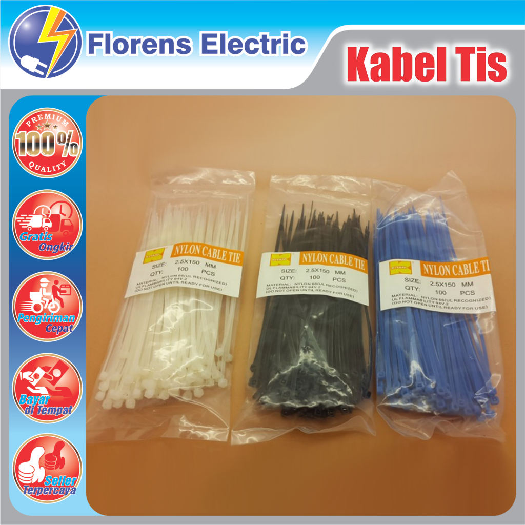 Jual Kabel Tis / Cable Tie / Kabel Ties 15 cm Merk KITANI | Shopee Indonesia
