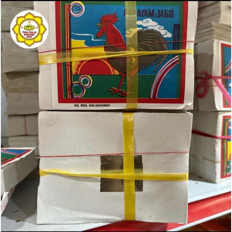 Jual Kertas Sembahyang Perak (Gincua) Cap Ayam Jago Per ikat panca ...