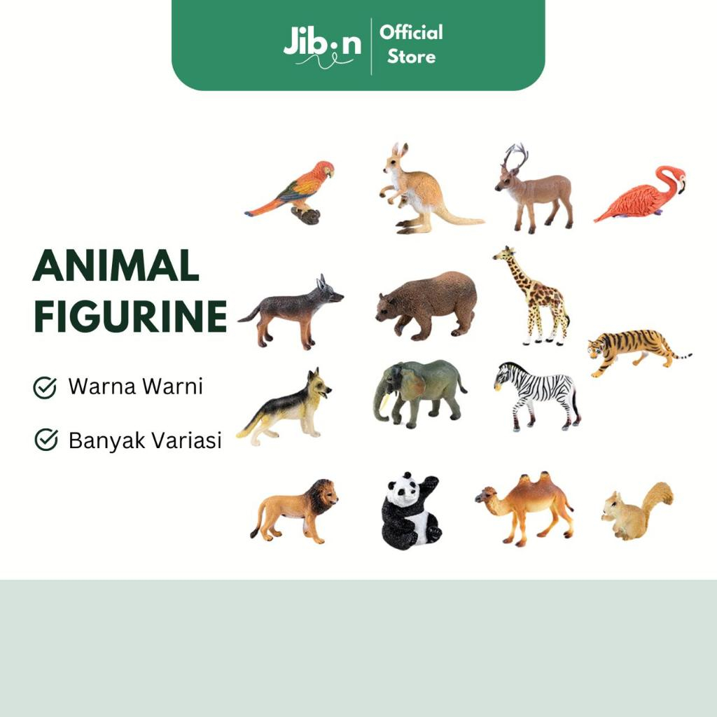 Jual [ JIBIN ] Animal Action Figure 12Pcs Mainan Figure Binatang Bahan ...
