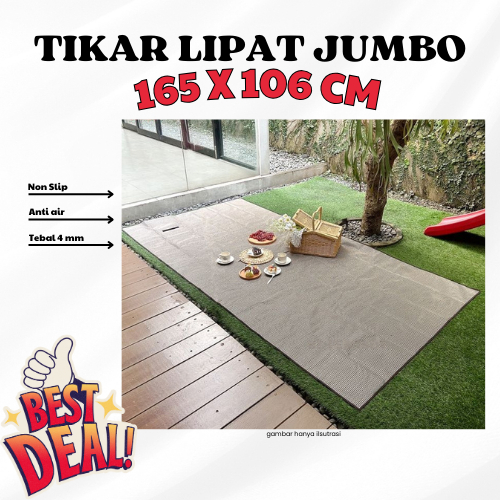 Jual TIKAR LIPAT BUSA, KARPET SPON LESEHAN, TERSEDIA 3 Ukuran ...