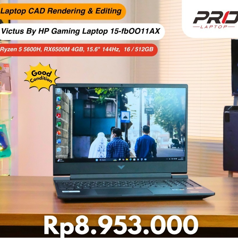 Jual Victus By HP Gaming Laptop 15-fbOO11AX, Amd Ryzen 5 5600H, RX6500M ...