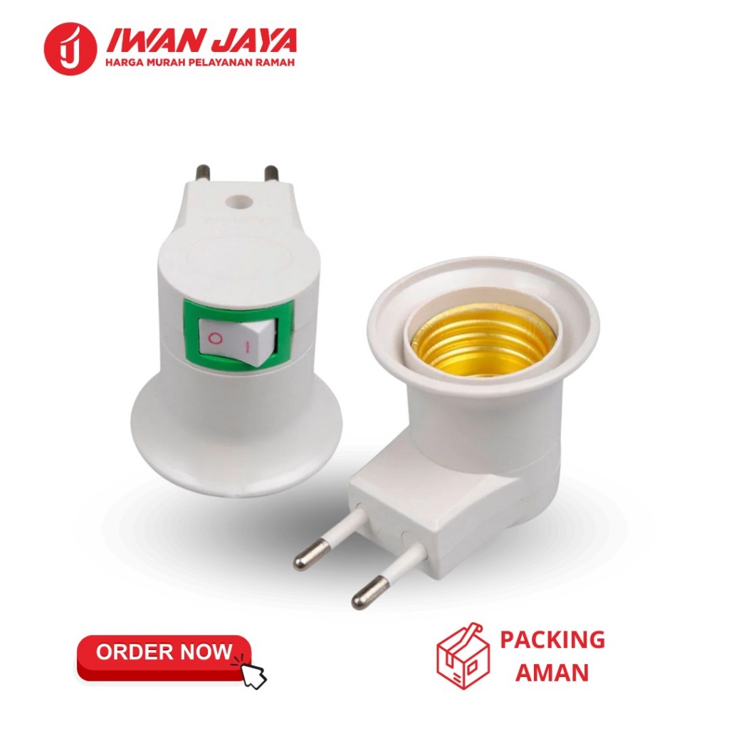 Jual Fitting Lampu Colokan dengan Saklar ON/OFF | Shopee Indonesia