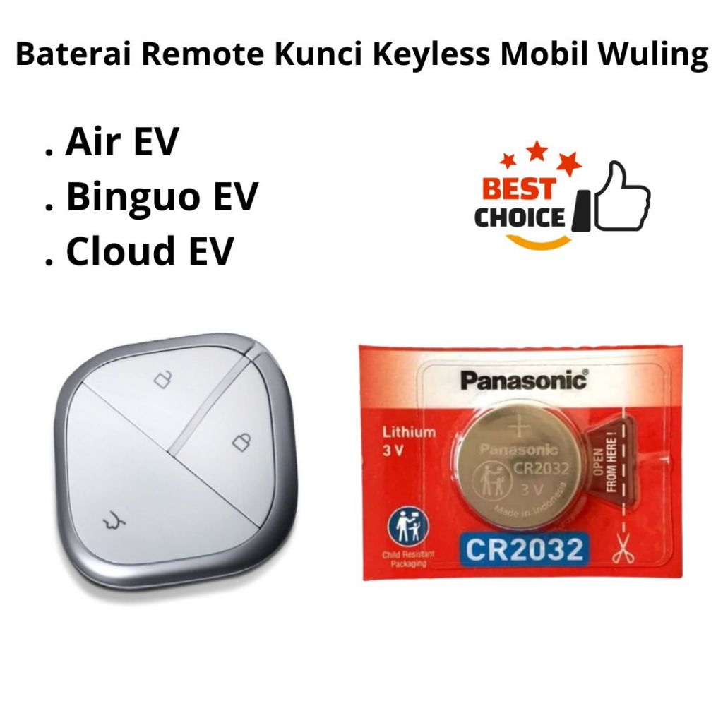 Jual Baterai Remote Kunci Keyless Mobil Wuling Air EV Binguo EV Cloud ...