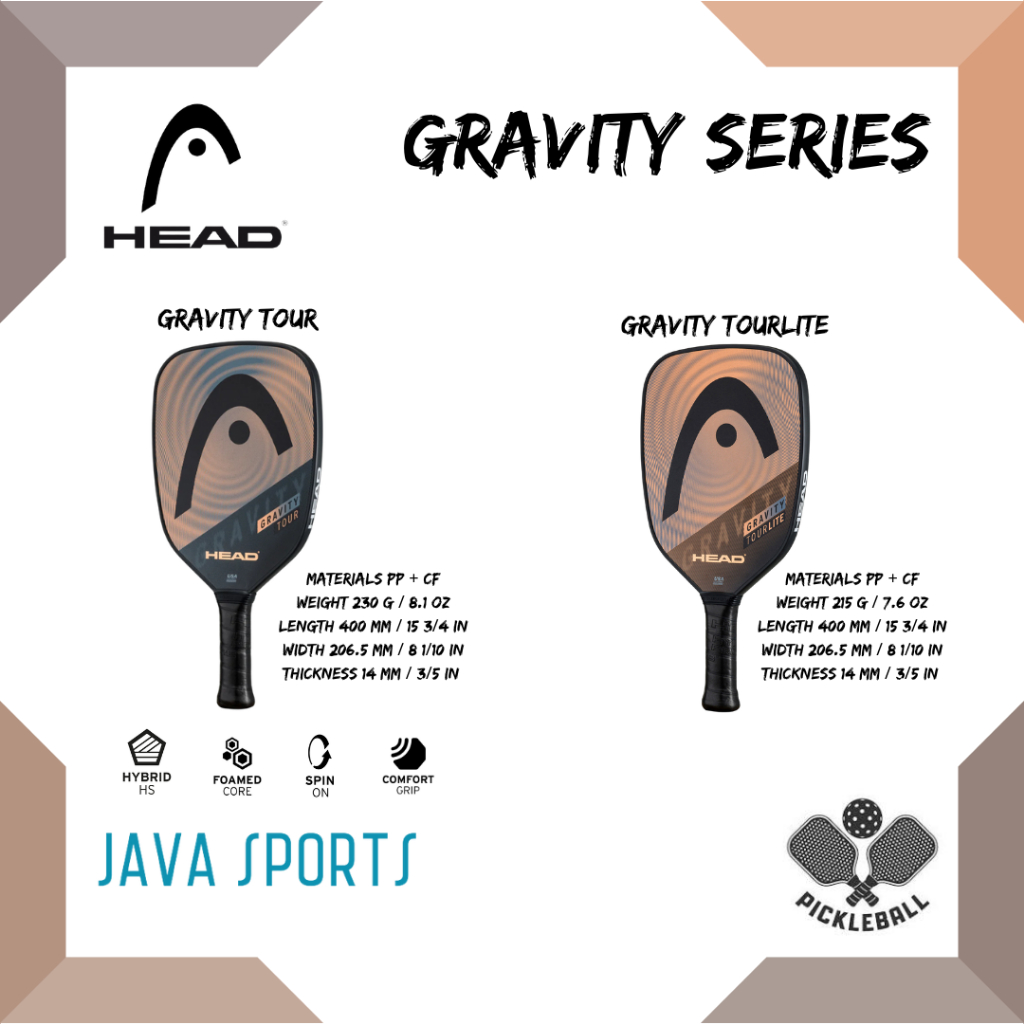 Jual Raket Pickleball Tenis Head Gravity Series TOUR TOURLITE Official ...