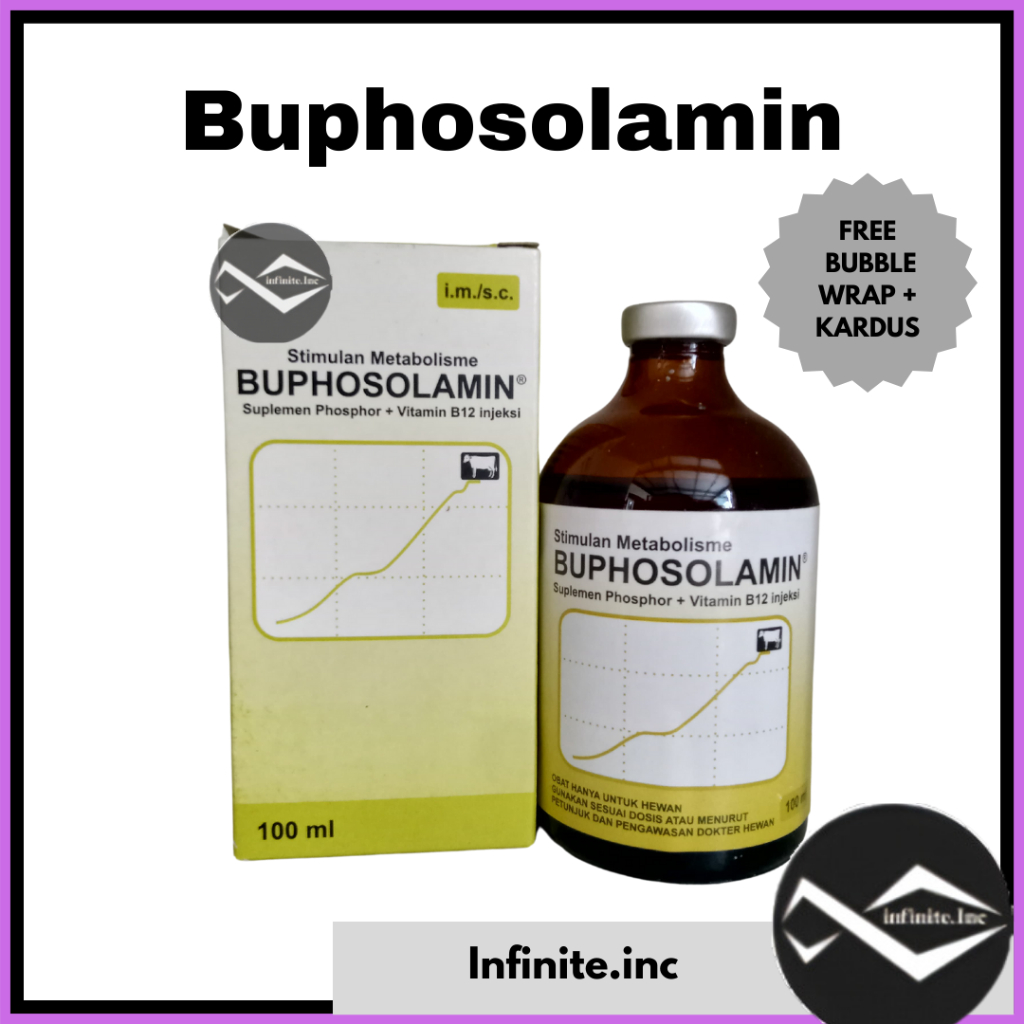 Jual Buphosalamin injeksi 100 ml Butaphosphan Vit B12 Stimulan ...