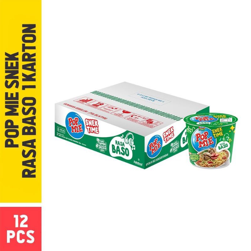Jual Pop Mie Snek Semua Varian Rasa 1 Dus/12pcs Harga Promo | Shopee ...