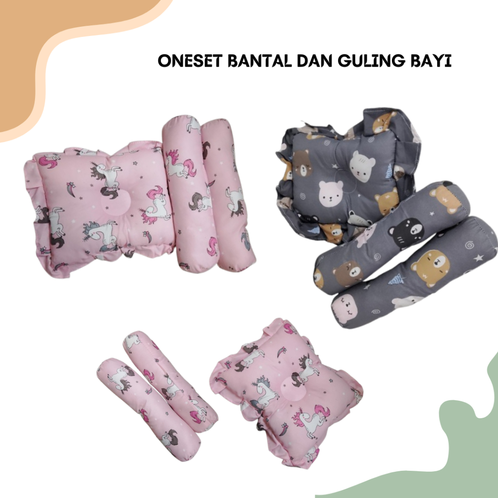 Jual ONE SET BANTAL DAN GULING BAYI/ONESET1PCS BANTAL ANTI PEYANG DAN ...