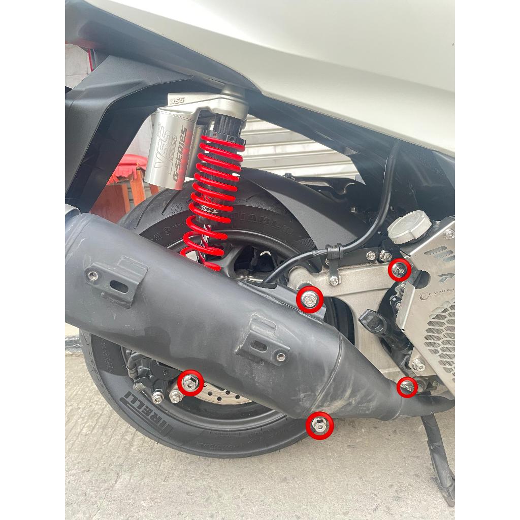 Jual BAUT KNALPOT + AREM ARM 1 SET ( 5 BAUT ) MODEL 2 KUNCI PCX 160 STYLO ADV VARIO 160 150 ...