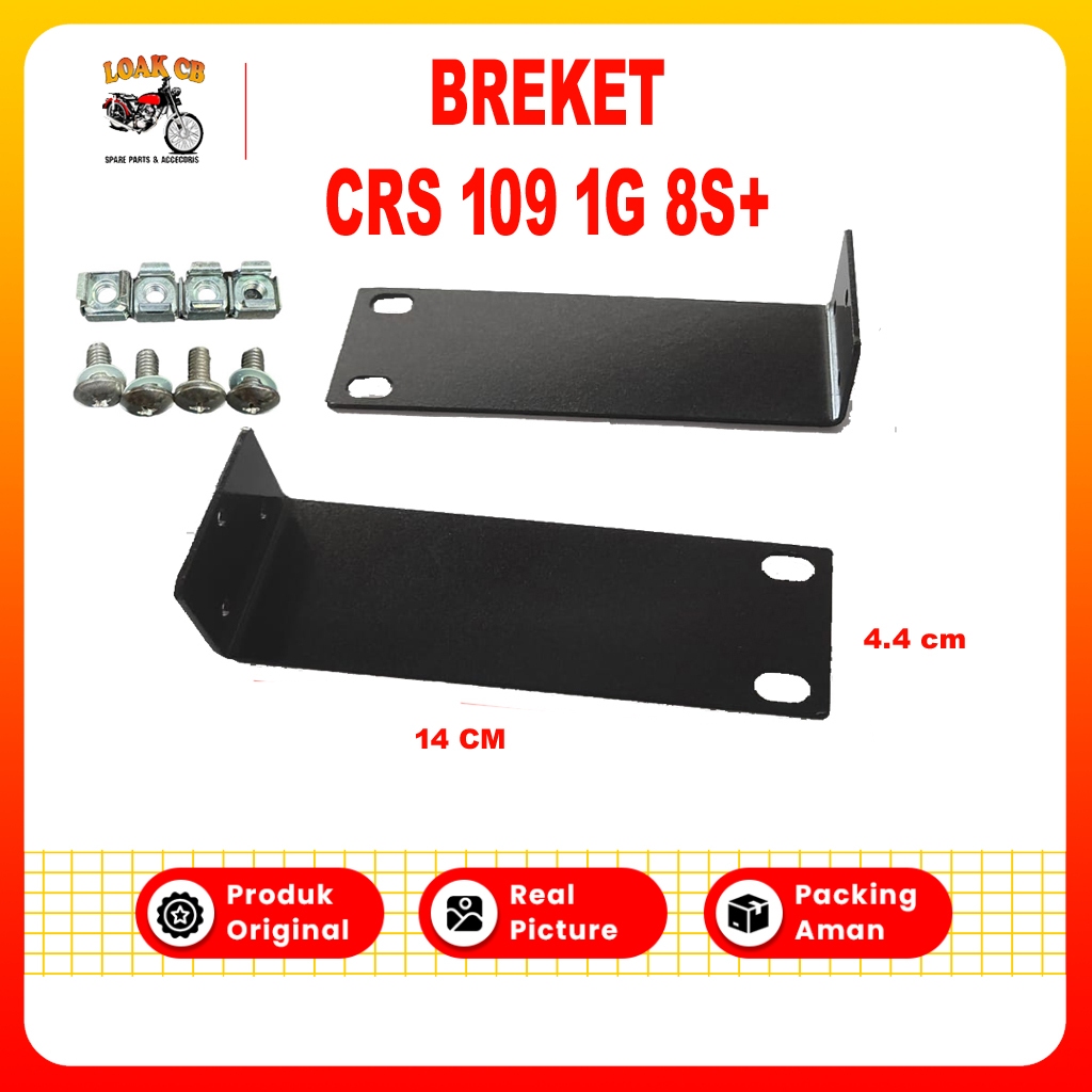 Jual Bracket Mikrotik CRS 109 1G 8S+ Breket Dudukan Pangkon CRS 109 1G 8S+ rackmount Optical ...