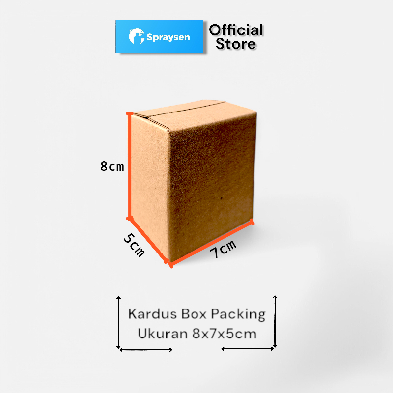 Jual Kardus Box Packing Premium 8x7x5cm Dus Baru Luar Dalam Polos ...