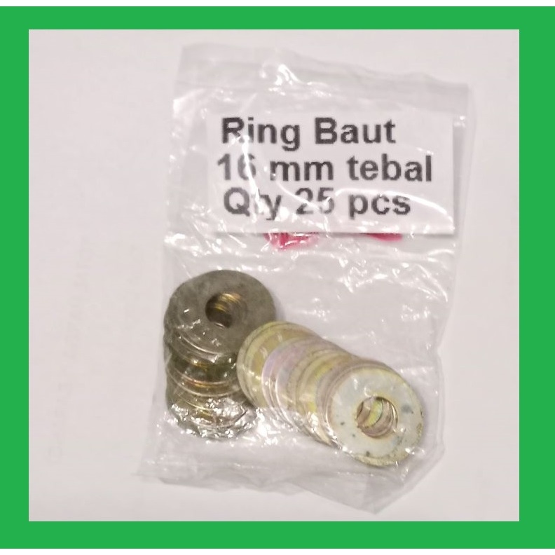 Jual Qty 25 pcs Ring Baut 16 mm tebal | Shopee Indonesia