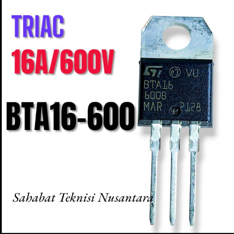 Jual Triac BTA16-600 Triac 16A/600V Transistor BTA16-600 Triak BTA16A-600 | Shopee Indonesia