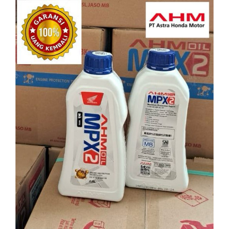 Jual OLi MPX2 Matic 0.8/800ml Oli asli pabrik untuk motor honda matic ...