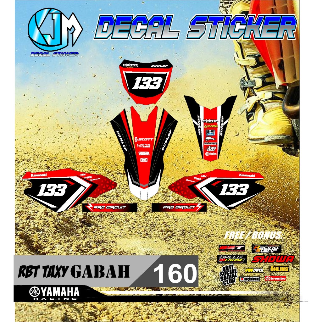 Jual (COD) Terbaru RBT SILUMAN RBT BEBEK MODIF SUPERMOTO YZ CRF KLX KX ...