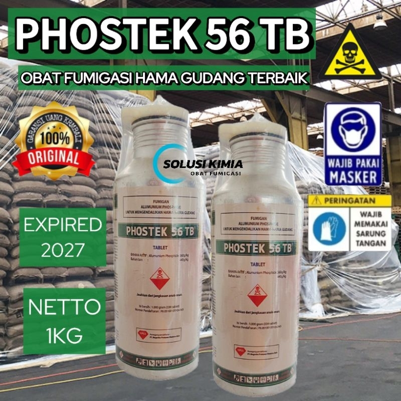 Jual PHOSTEK 56 TB Obat Fumigasi Hama Gudang Kutu Beras Jagung Kualitas ...