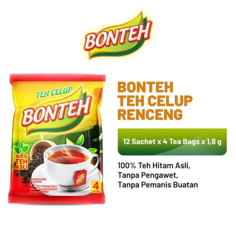 Jual Bonteh Teh Celup Renceng (12 x 1.8 gr) | Shopee Indonesia