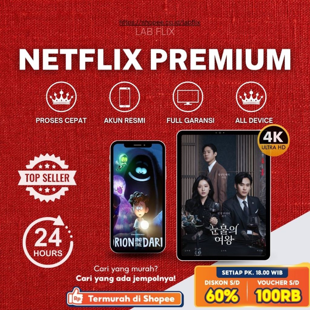 Jual NETFLIXXX PREMIUM 4K ULTRAHD BULANAN & TAHUNAN LEGAL100% BERGARANSI | Shopee Indonesia
