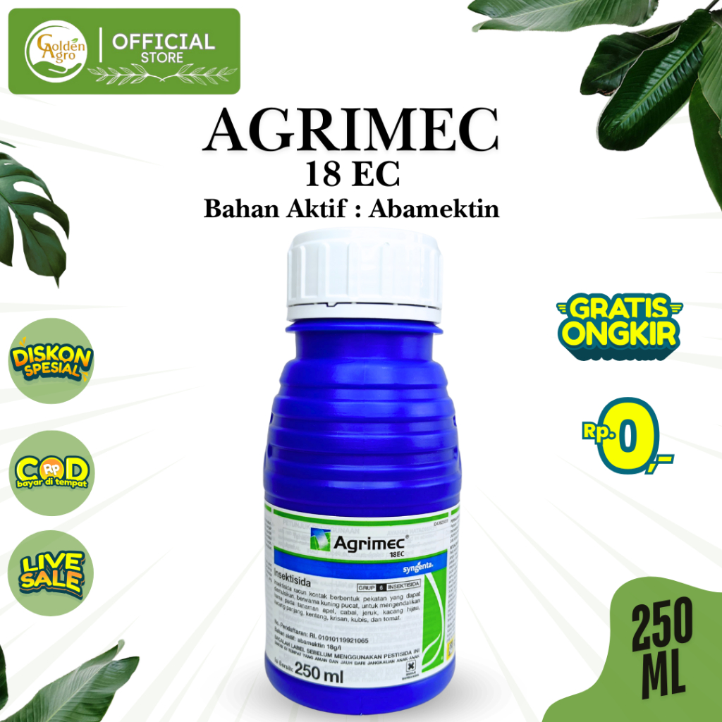 Jual INSEKTISIDA AGRIMEC 18EC EC 250ML ML PEMBASMI THRIPS | Shopee ...