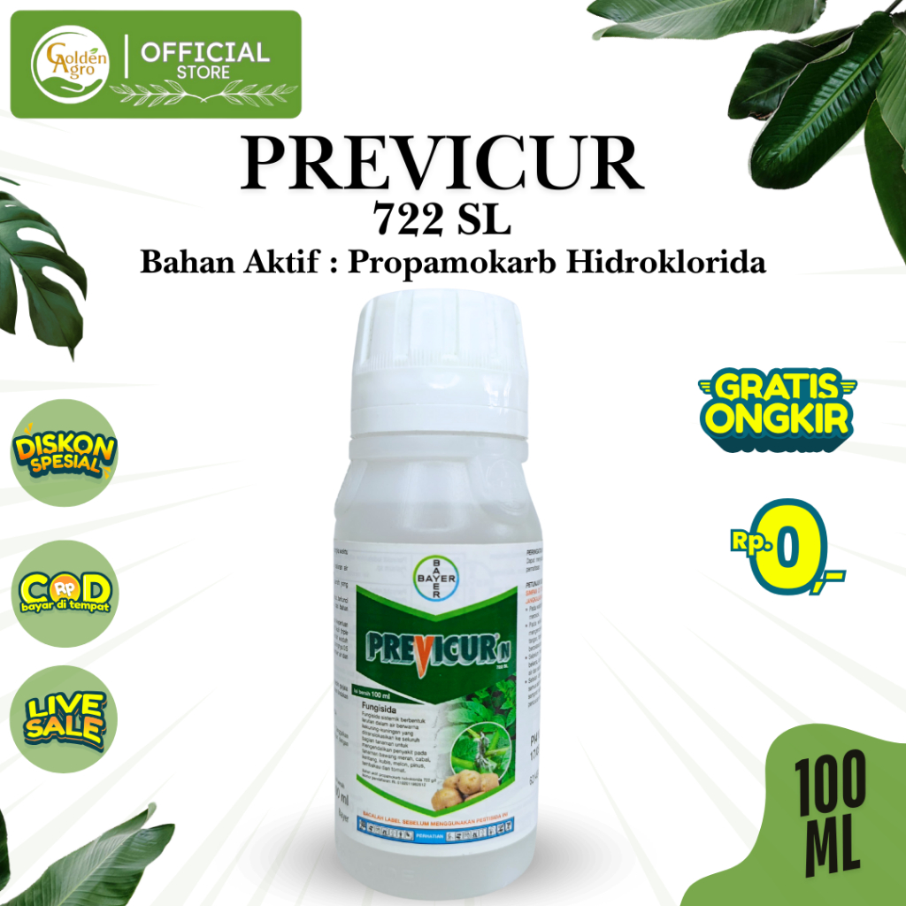 Jual FUNGISIDA PREVICUR 722SL SL 100ML ML | Shopee Indonesia