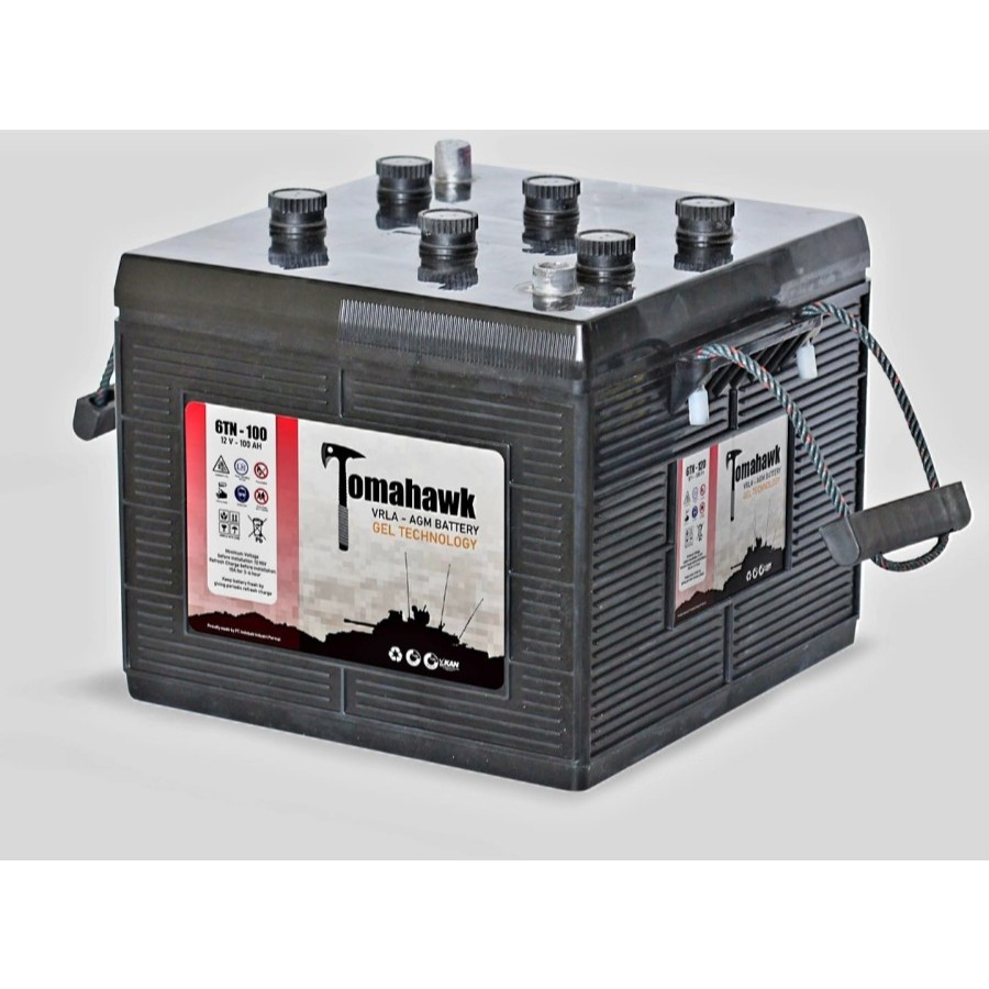 Jual Tomahawk VRLA AGM 6TN - 100 12 V 100 AH Military Battery Aki ...